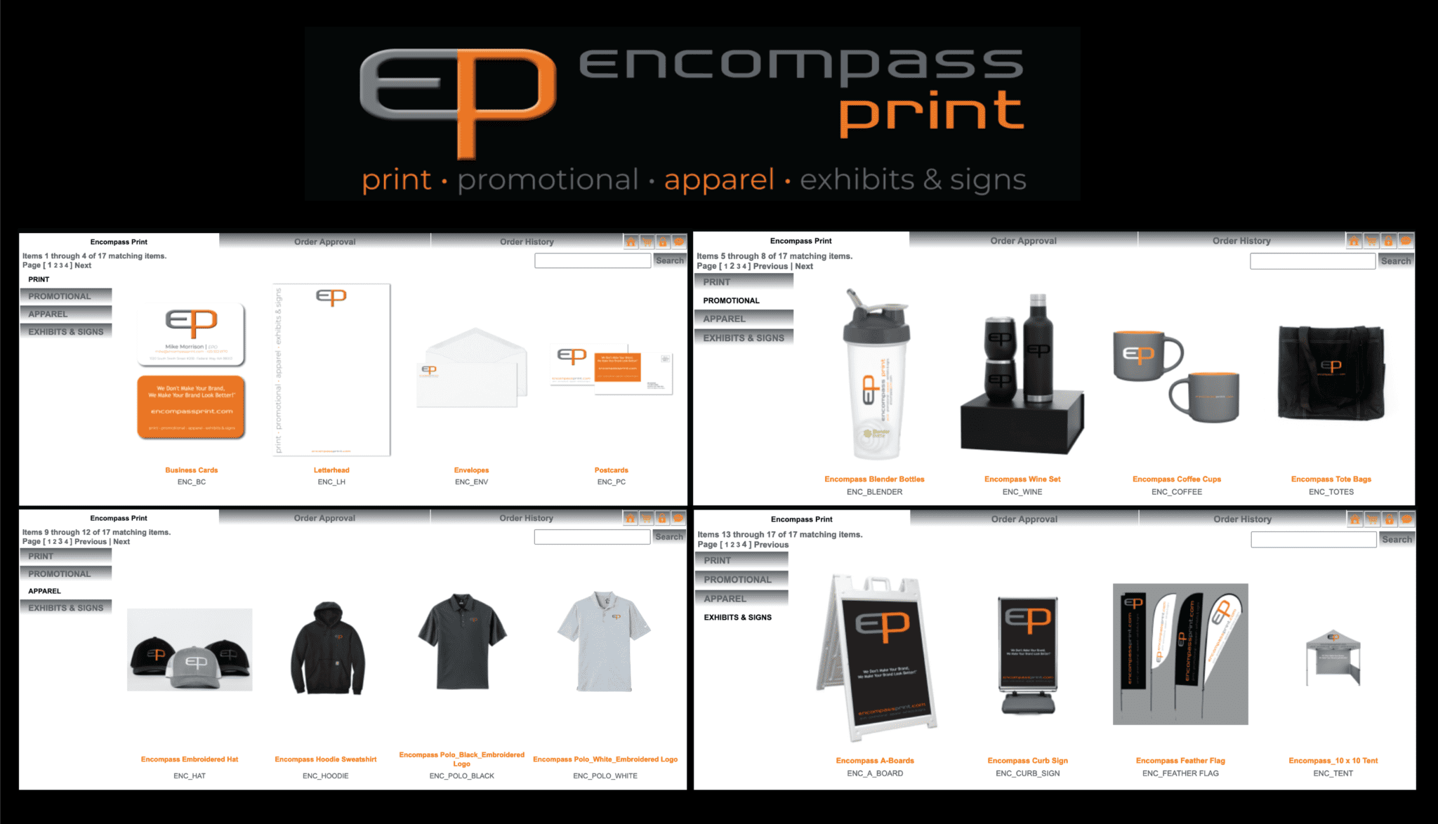 Company Stores - Encompass Print - Promotional Merchandise